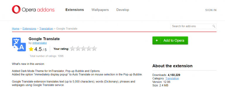 如何在 Opera 浏览器中翻译网页？ - TobMac