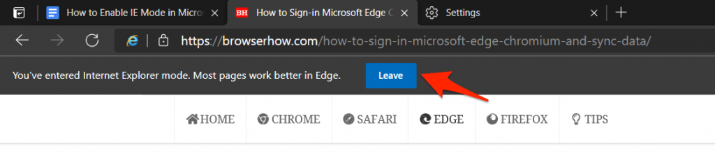 如何在 Microsoft Edge 中启用和使用 IE 模式？ - TobMac