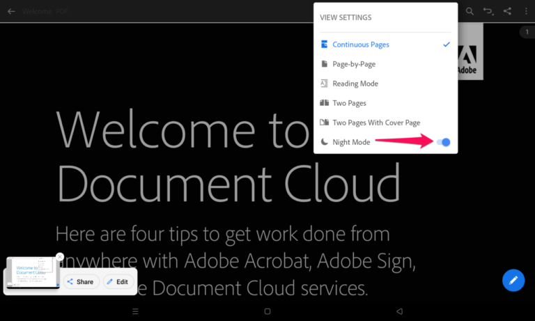 在 Adob e Acrobat 中启用深色模式：Windows、iOS 和 Android - TobMac
