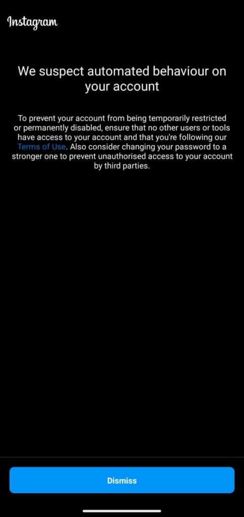 如何修复Instagram上的“可疑自动化行为”消息？ - TobMac