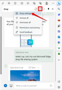 如何使用 Microsoft Edge Drop 传输文件 - TobMac