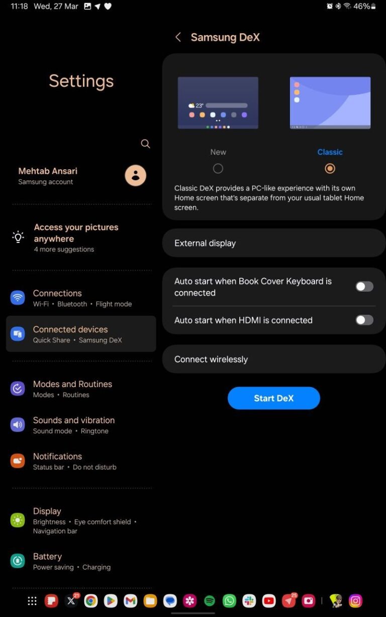 如何在Galaxy手机或平板电脑上设置和使用DeX - TobMac