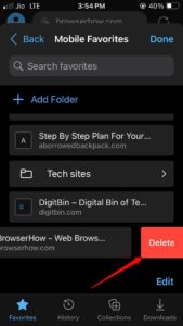 在 iPhone 和 iPad 上的 Edge 中添加、编辑和管理收藏夹 - TobMac